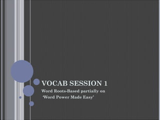 VOCABULARY LIST- how to remember the words | PPT