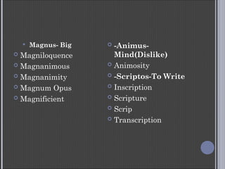 VOCABULARY LIST- how to remember the words | PPT