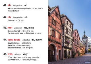 The 50 most used French words - Vocabulaire de France | PDF