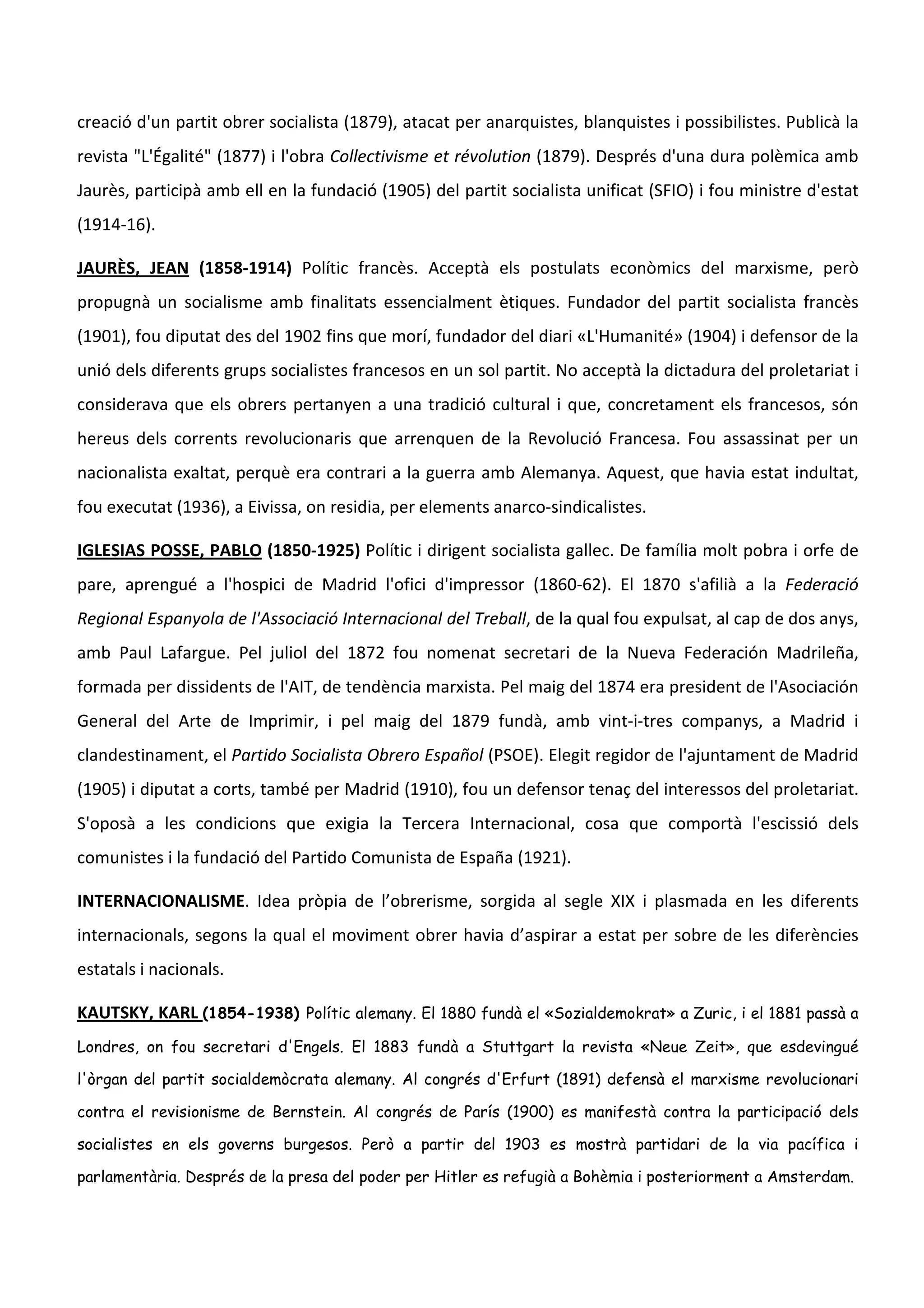 Vocabulari del moviment obrer | PDF