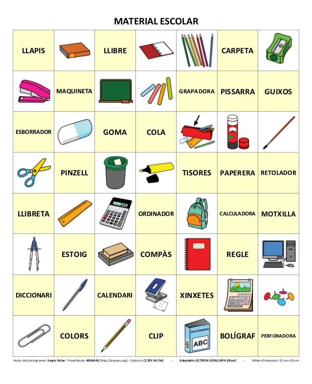 Lectron vocabulari en català