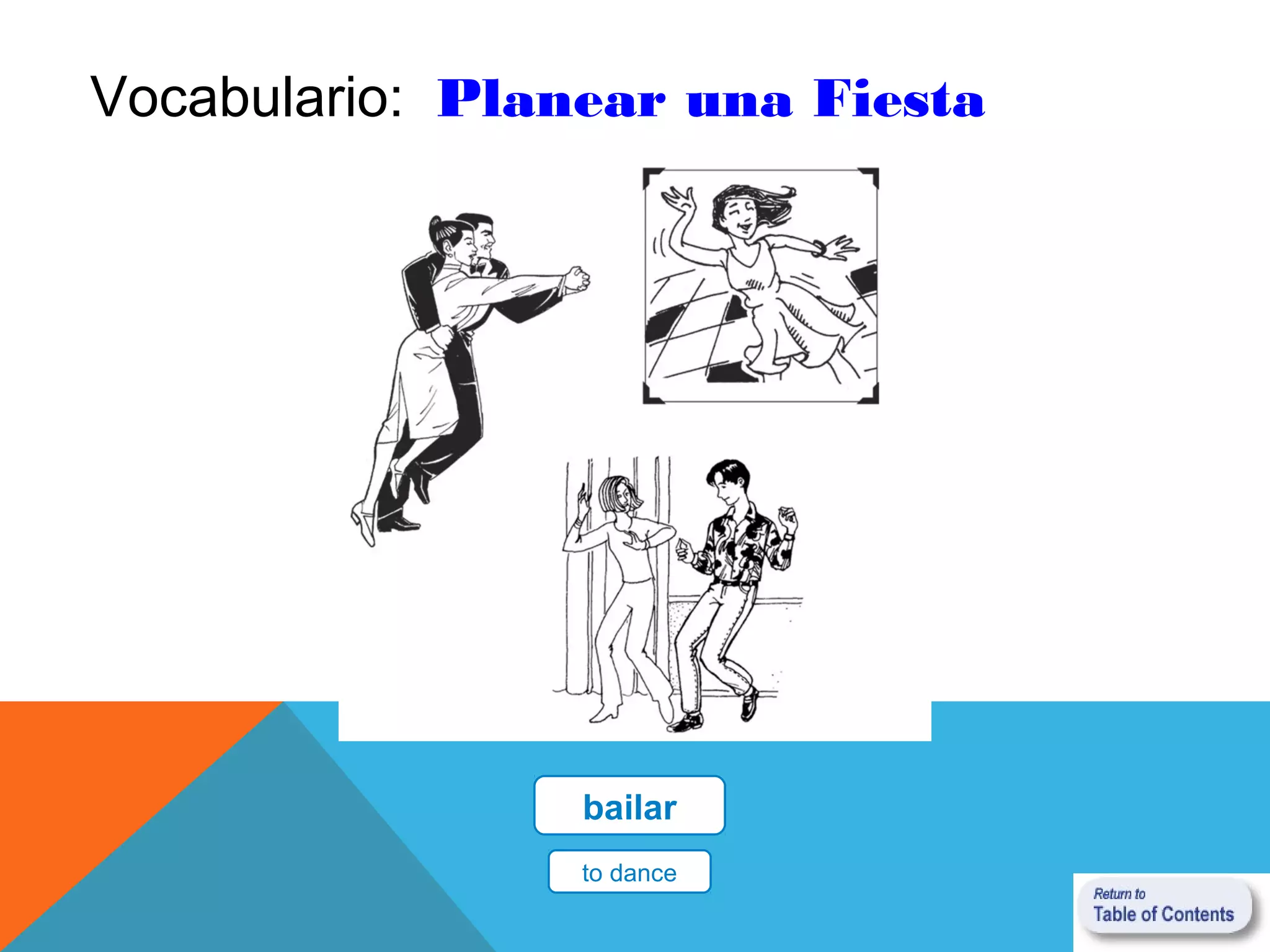 Vocabulario: Planear una Fiesta & Los Quehaceres | PPT