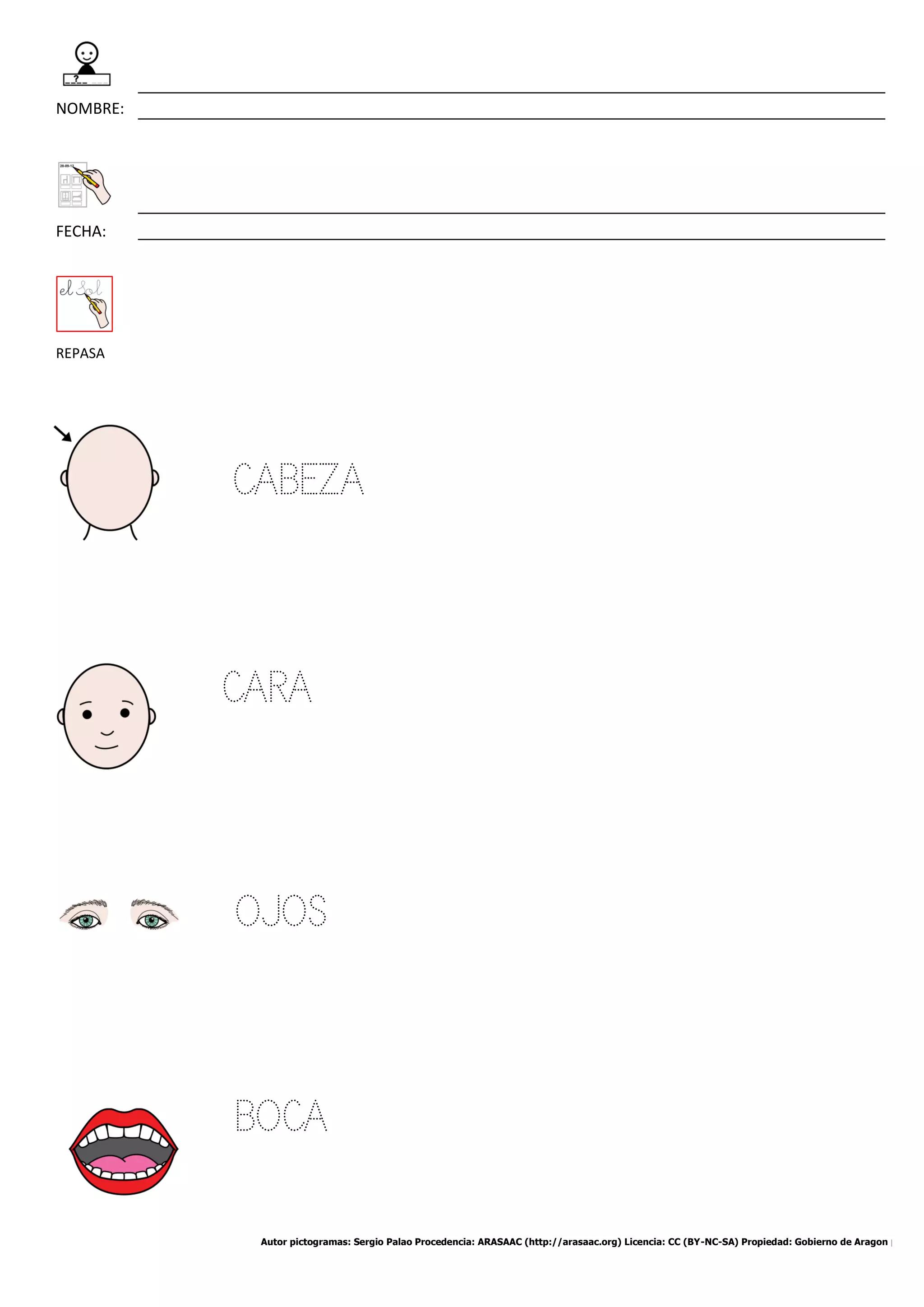 Vocabulario el cuerpo humano | PDF
