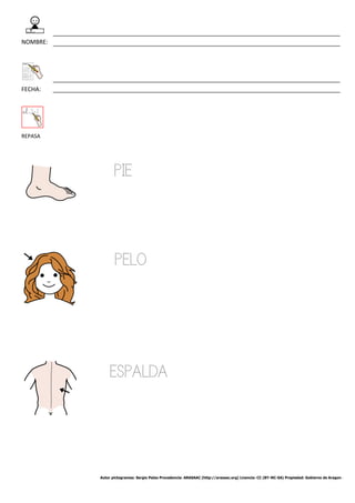 Vocabulario el cuerpo humano | PDF