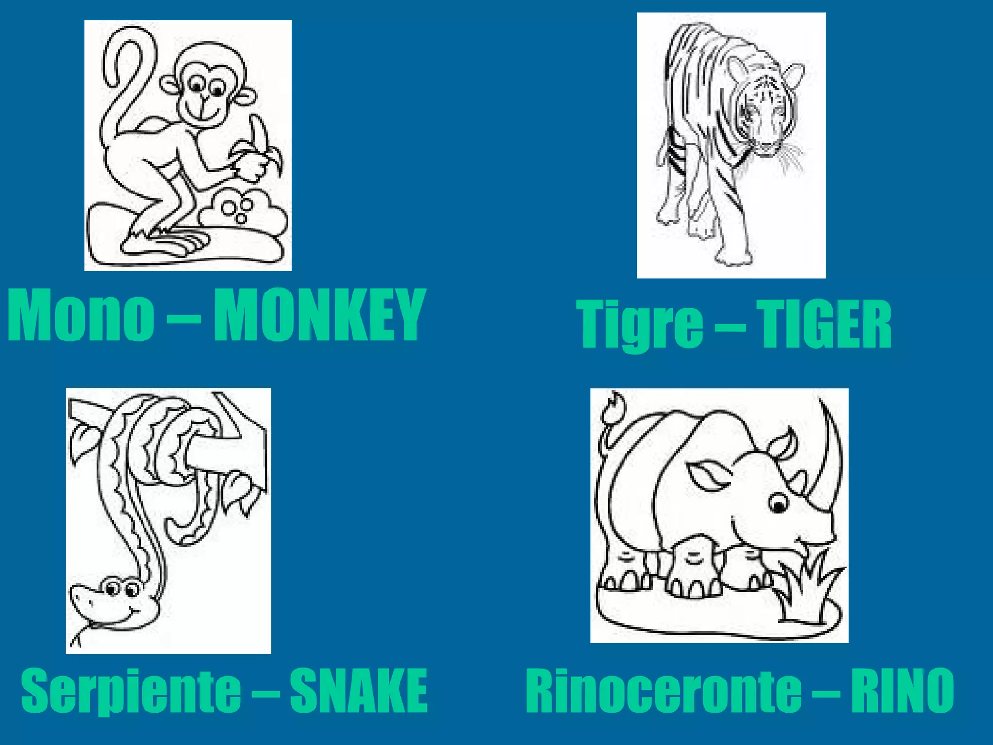 Vocabulario De Animales | PPS