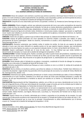 Vocabulario de arte románico | PDF