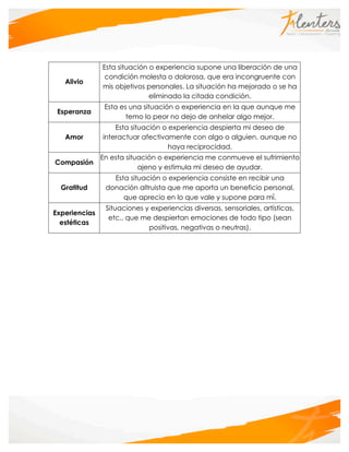 Vocabulario emocional | PDF