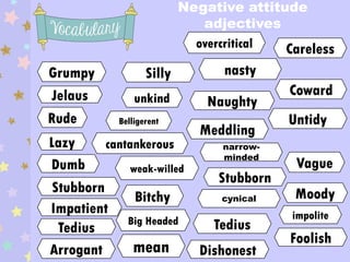 Negative Attitude adjectives | PPT