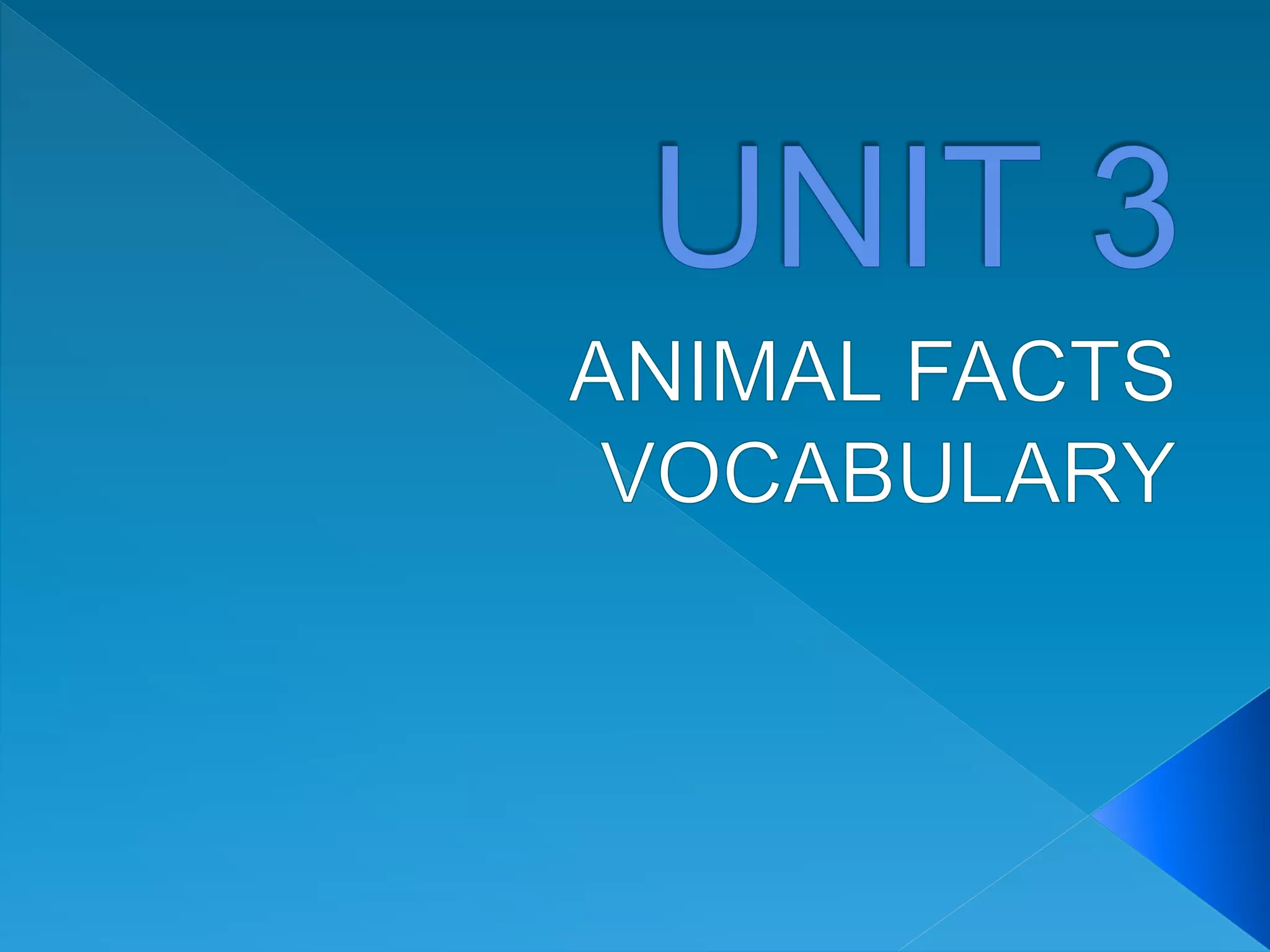 Vocabulario ingles unidad 3 | PPTX