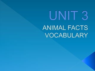 Vocabulario ingles unidad 3 | PPTX