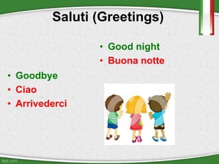 Vocabulario italiano wattle grove primary years 1 and 2 | PPT
