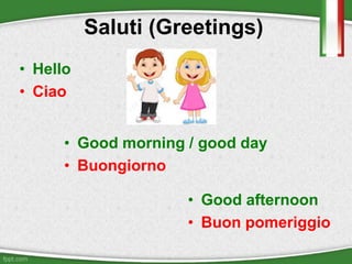 Vocabulario italiano wattle grove primary years 3 and 4 | PPTX