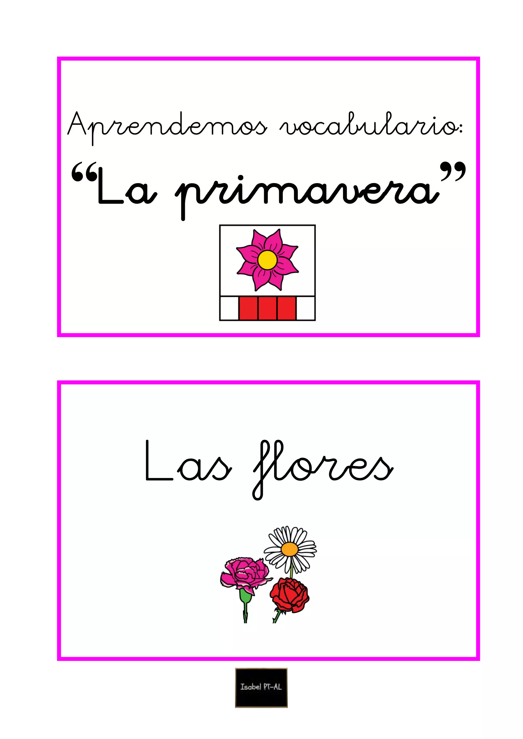 Vocabulario primavera | PDF