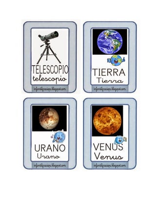 Vocabulario universo | PDF