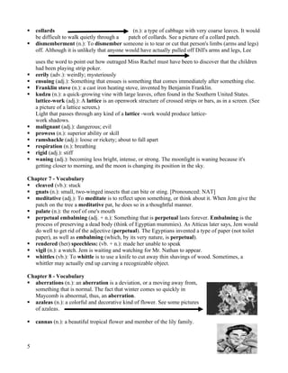 Mockingbird Vocabulary | PDF