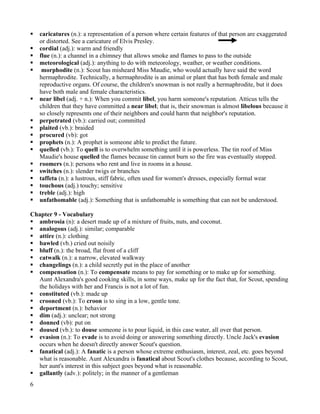 Mockingbird Vocabulary | PDF