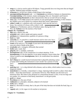 Mockingbird Vocabulary | PDF