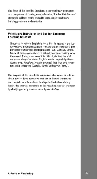 Vocabulary | PDF