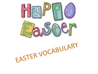 Easter vocabulary | PPT