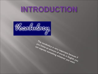 Vocabulary | PPT