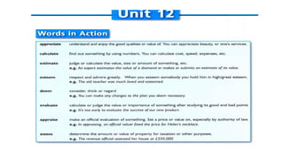 Vocabulary presentation for advanced learner | PPT