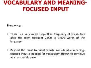 BEST PRACTICE IN VOCABULARY TEACHING AND LEARNING | PPTX