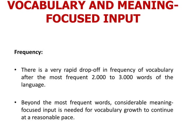 BEST PRACTICE IN VOCABULARY TEACHING AND LEARNING | PPTX