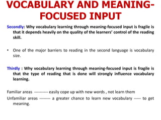 BEST PRACTICE IN VOCABULARY TEACHING AND LEARNING | PPTX