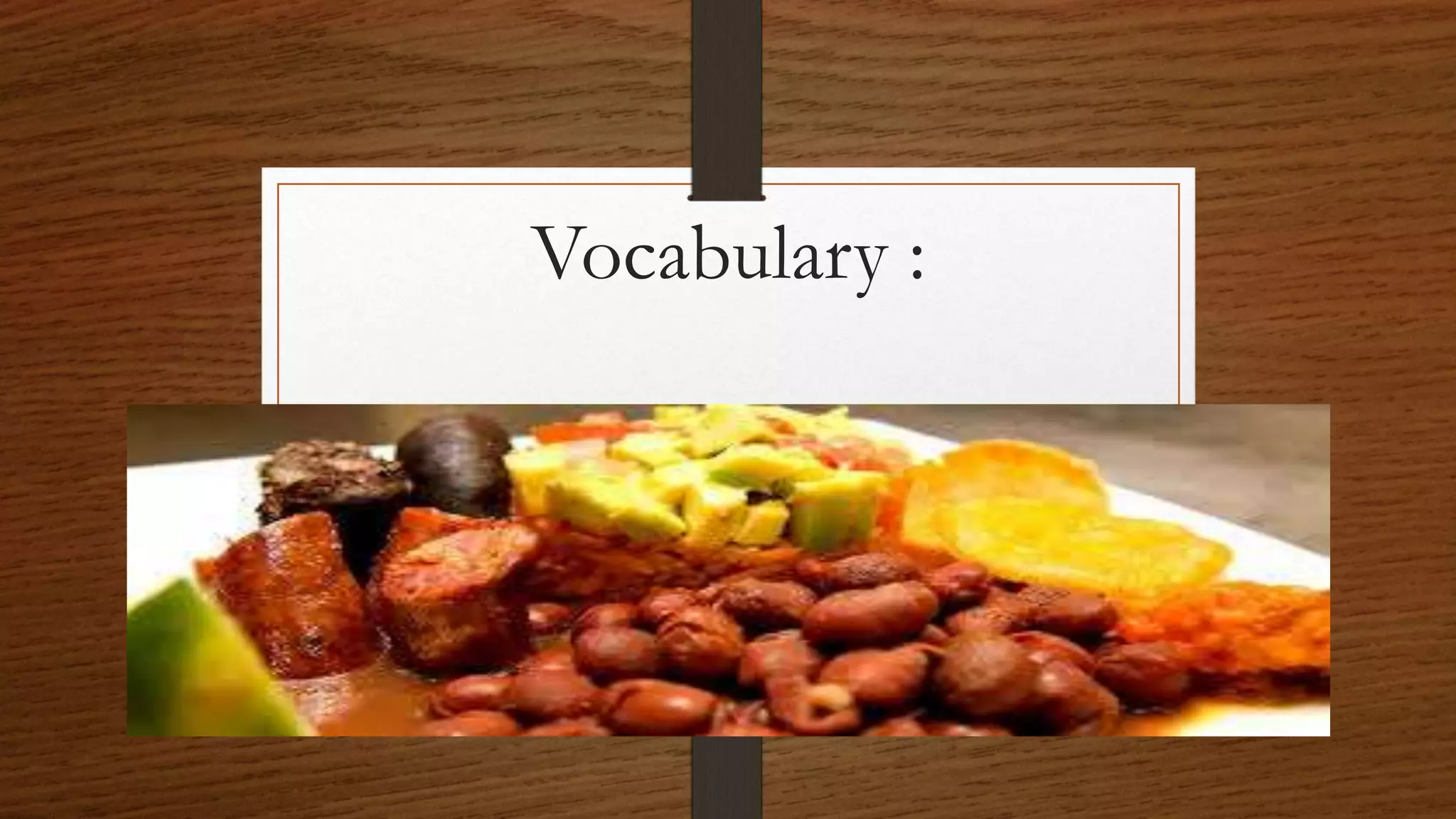 Vocabulary | PPT