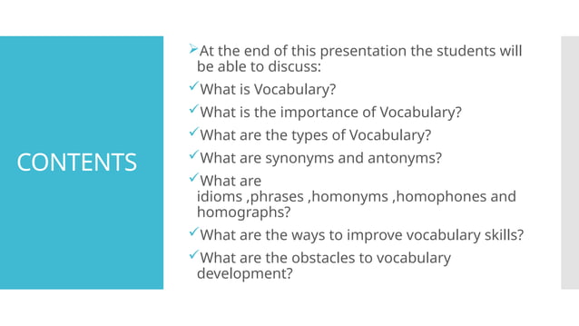 VOCABULARY, Group of words, Synonym, Antonyms, Word formation | PPTX