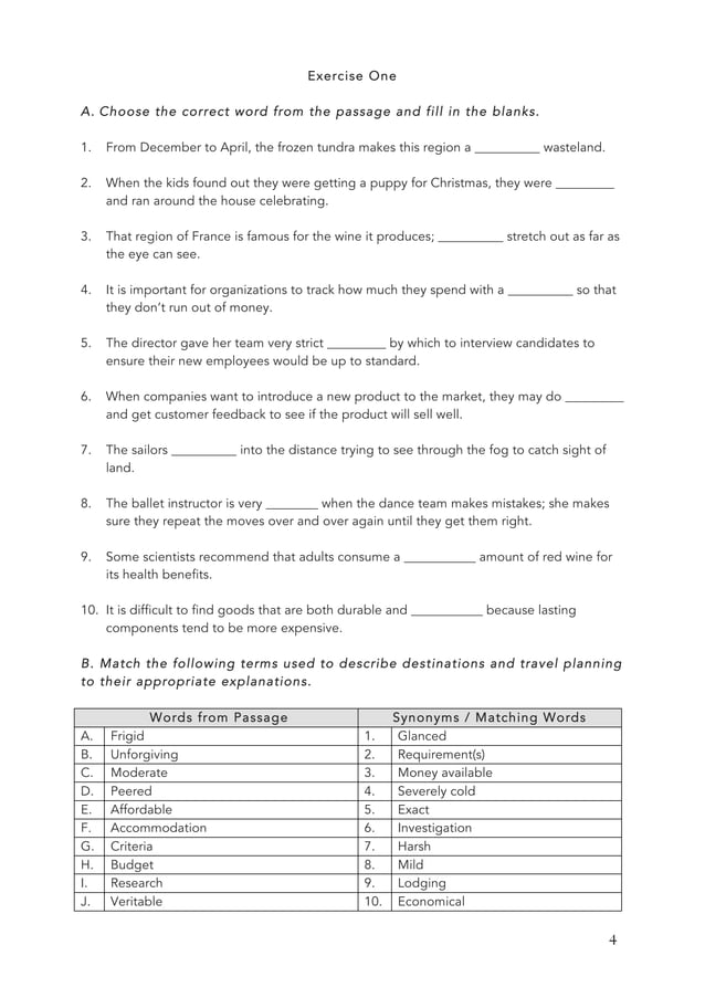 English vocabulary builder travel preview | PDF