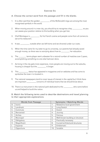 English vocabulary builder travel preview | PDF