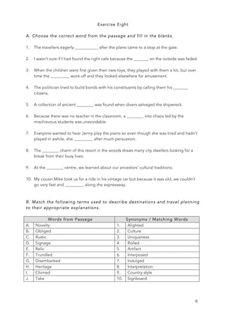 English vocabulary builder travel preview | PDF