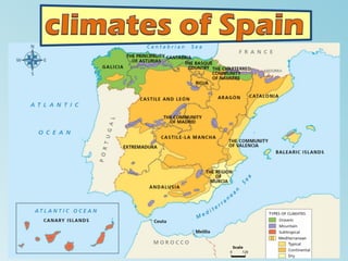 Vocabulary: Climates and vegetation of spain | PPT