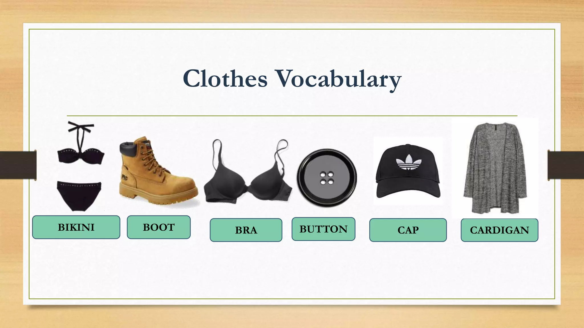 Vocabulary clothes (1) | PPTX