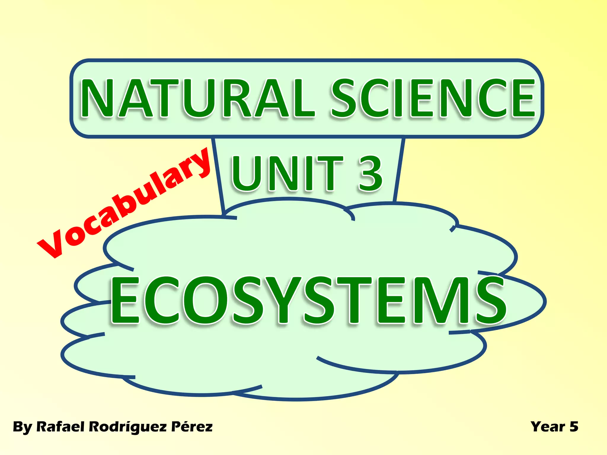 Vocabulary ecosystems | PPT