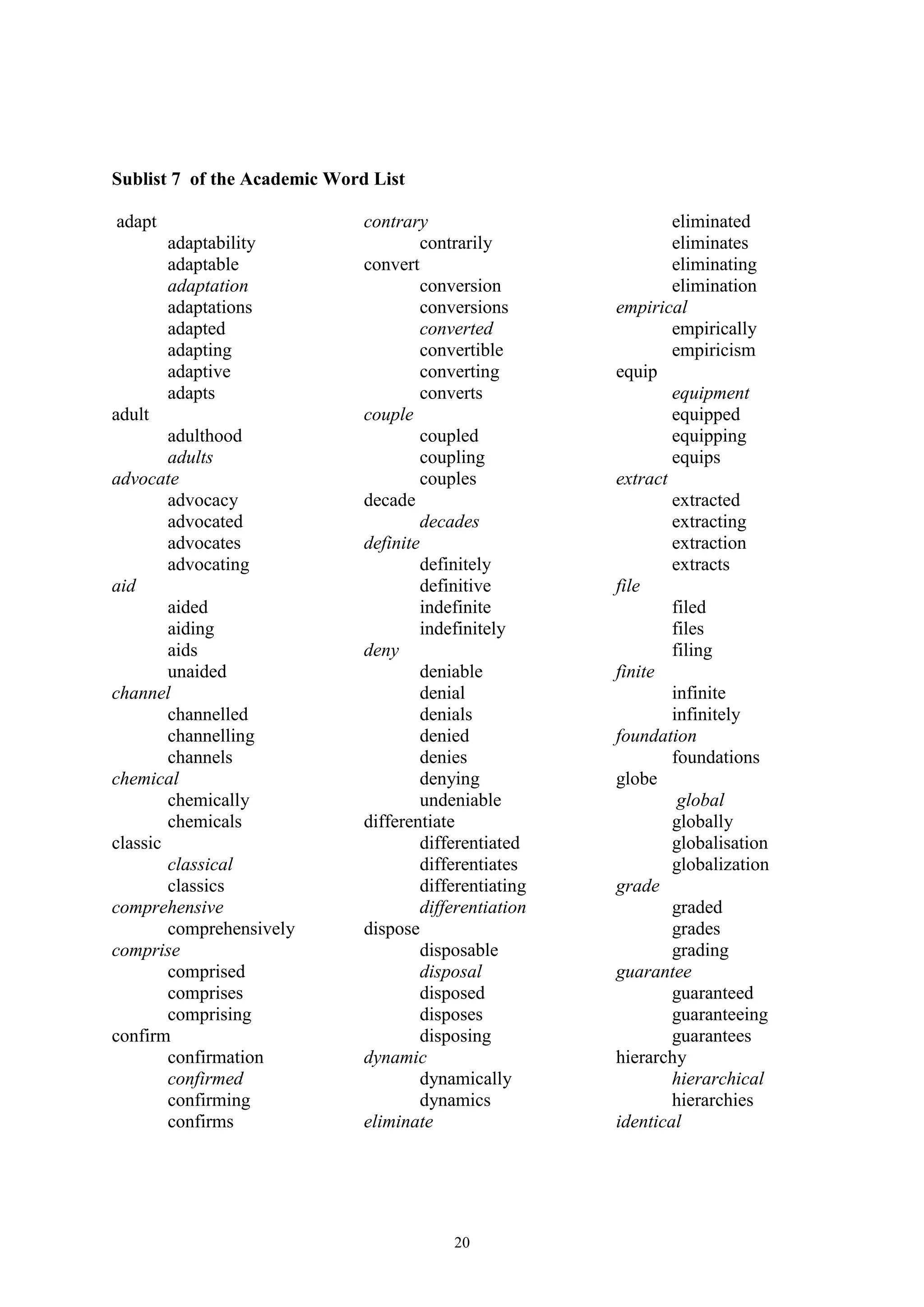 Từ vựng IELTS Writing Task 2 (Vocabulary for ielts writing task 2) | PDF