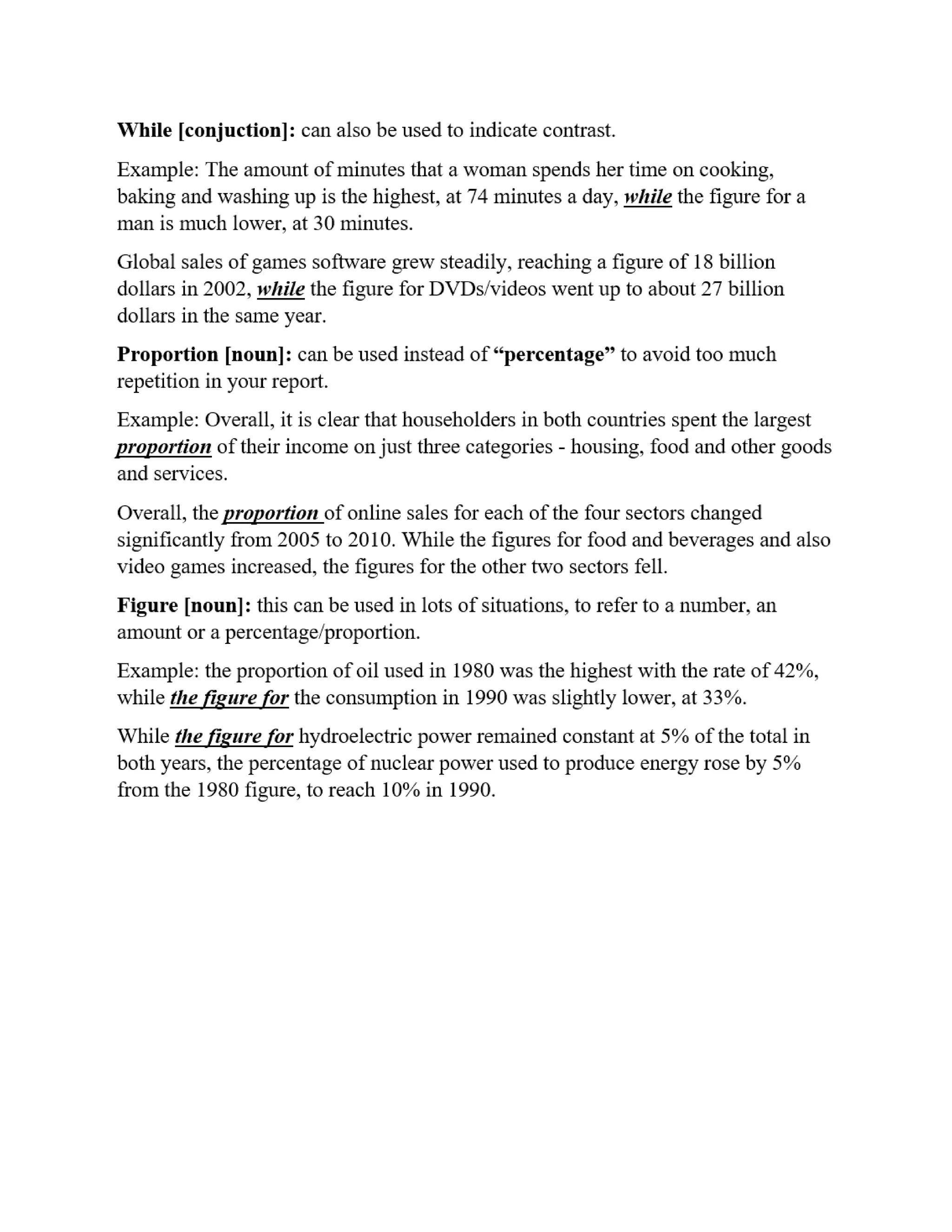 VOCABULARY FOR IELTS WRITING TASK 1: Learn Band 8-9 Essential Words ...