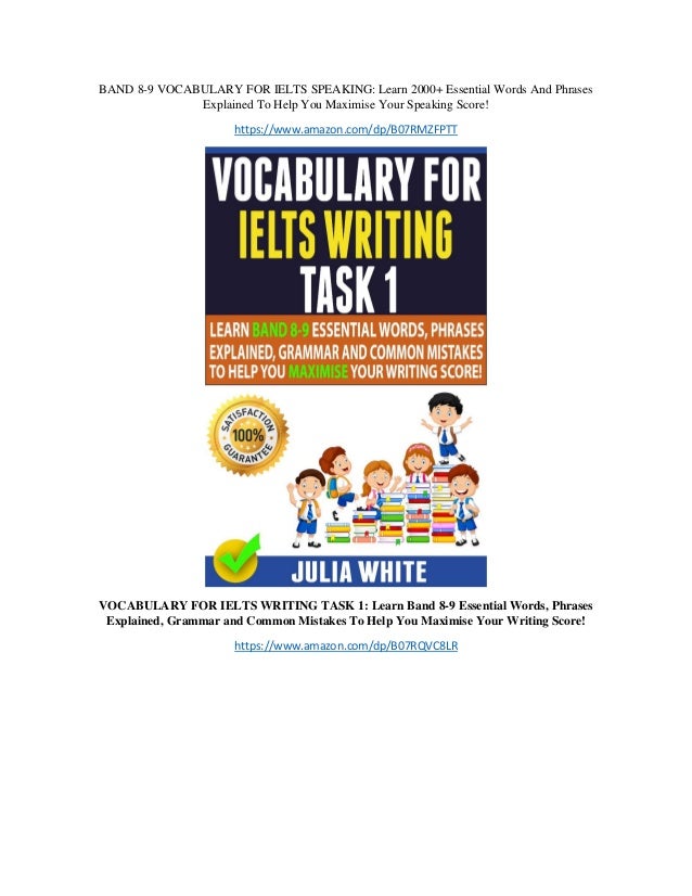 VOCABULARY FOR IELTS WRITING TASK 1: Learn Band 8-9 Essential Words,
