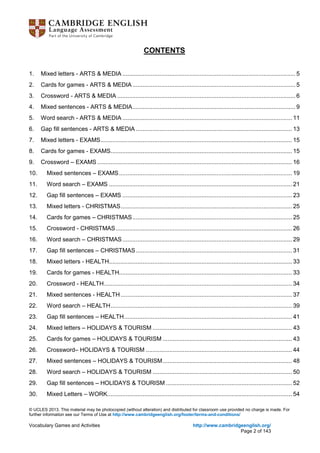 Vocabulary games-and-activities | PDF