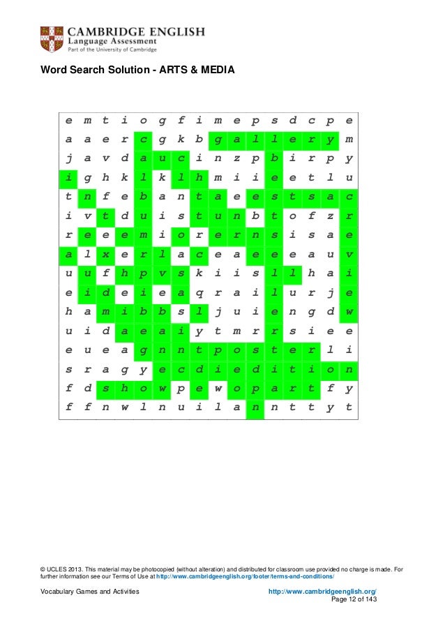 Vocabulary Games and activities vocabulary-games-and-activities