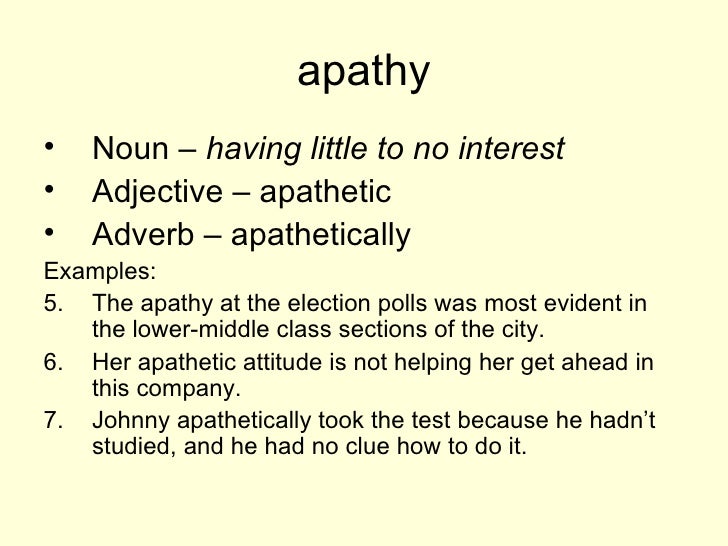 Apathetically Pronunciation