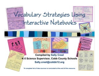 Vocabulary notebook | PDF