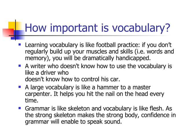 Vocabulary Theory | PPT