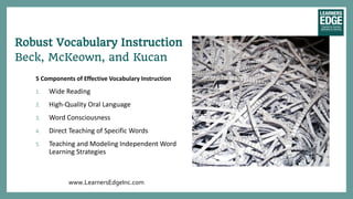 Word Wisdom: Tips for Every Teacher to Improve Vocabulary Instruction | PDF