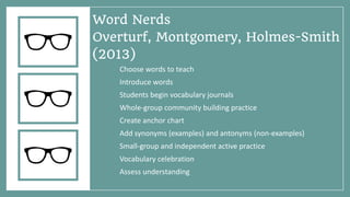 Word Wisdom: Tips for Every Teacher to Improve Vocabulary Instruction | PDF