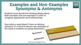 Word Wisdom: Tips for Every Teacher to Improve Vocabulary Instruction | PPT