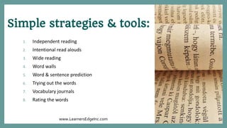Word Wisdom: Tips for Every Teacher to Improve Vocabulary Instruction | PPT