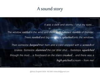 Vocabulary about sound | PPTX