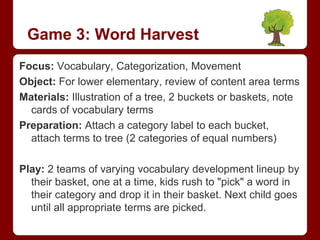 Vocabulary Activities and Games.ppt